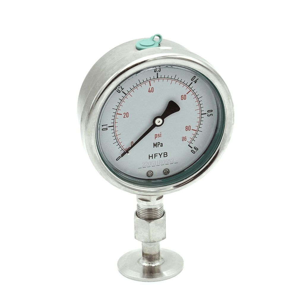 Manometer 1,5" TC vertikal montering - SwedBeer.se Shop